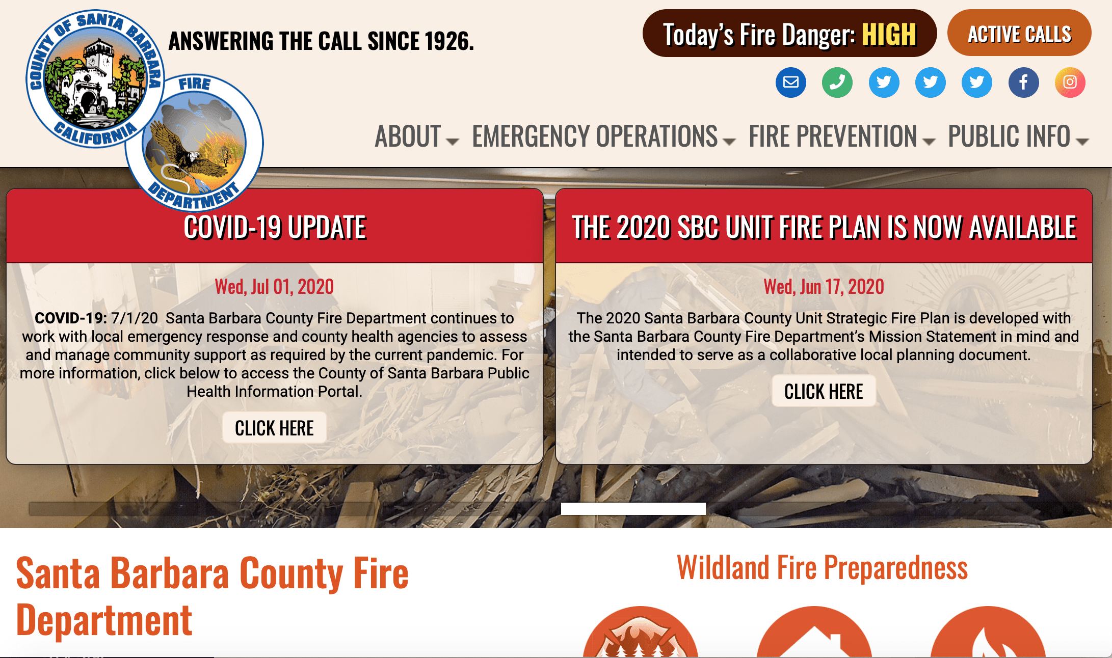 SB County Fire launches new website - Santa Ynez Valley Star