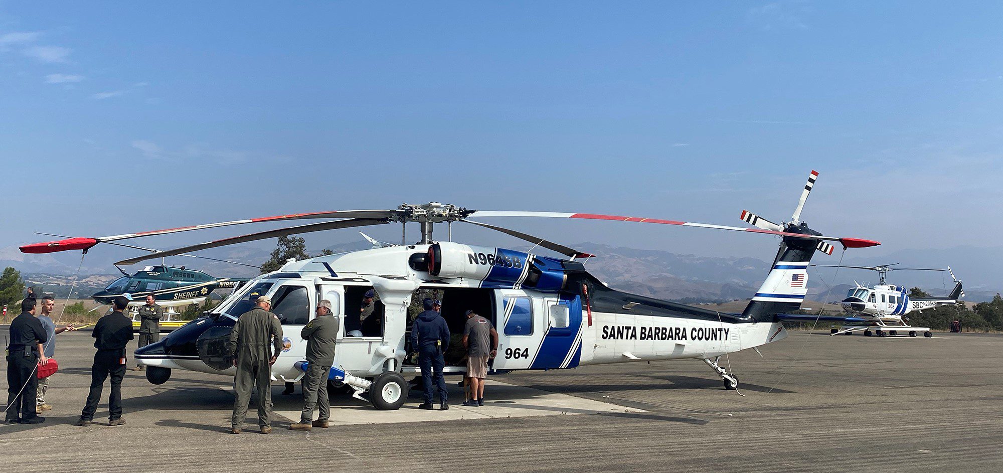 County Sheriff-Fire introduce Copter 964 to Air Support Unit - Santa ...